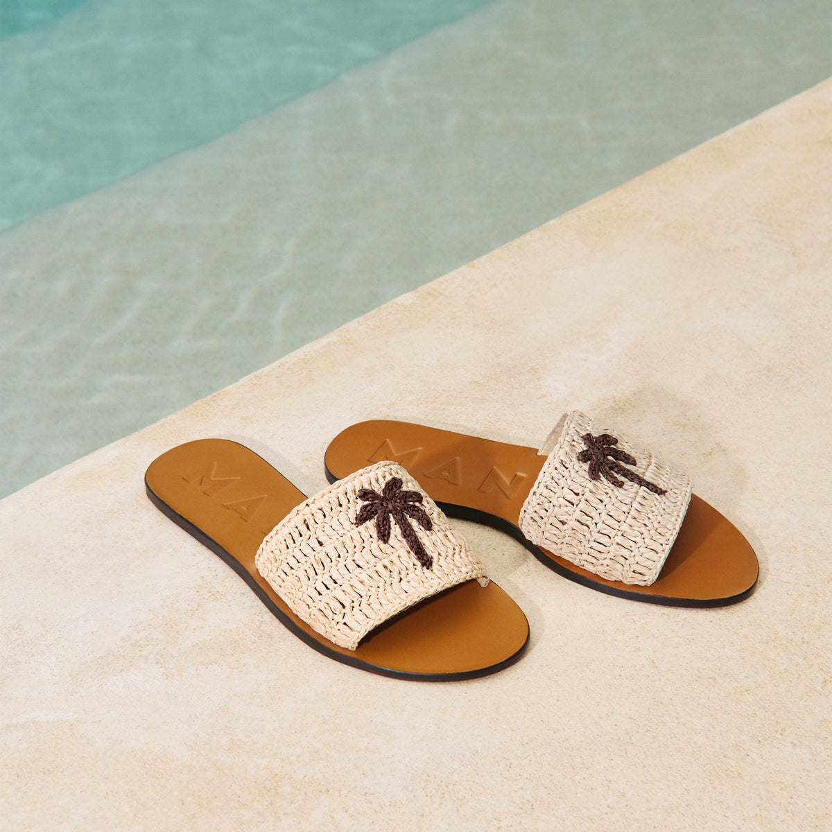 Natural Sandals Women | Raffia & Leather | Manebí