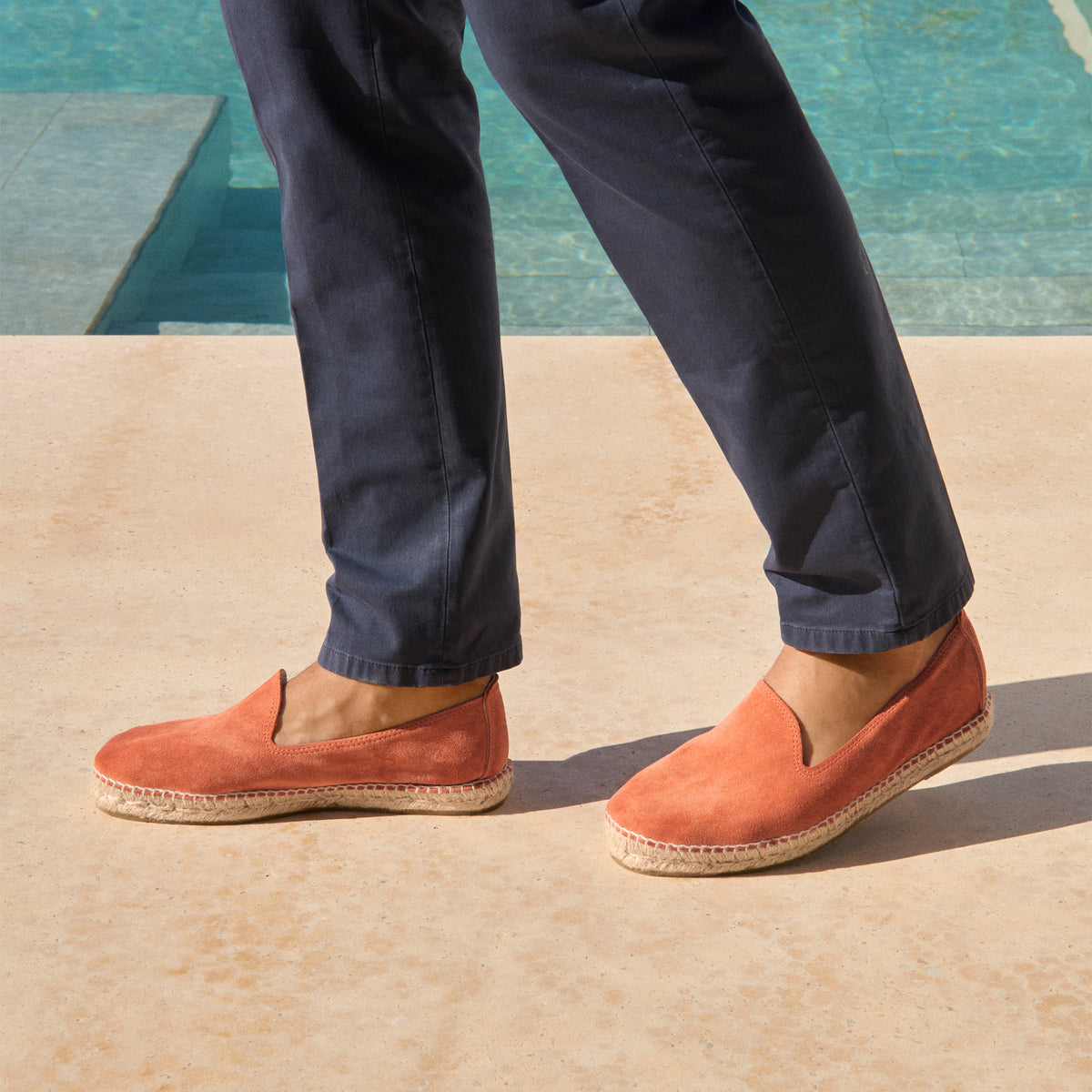 Manebí | Suede Espadrilles - Orange Rust