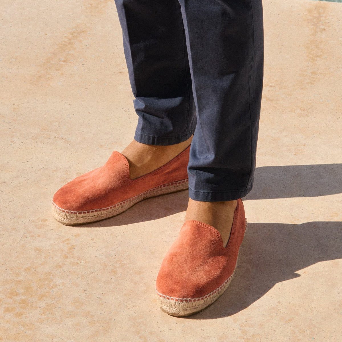 Manebí | Suede Espadrilles - Orange Rust