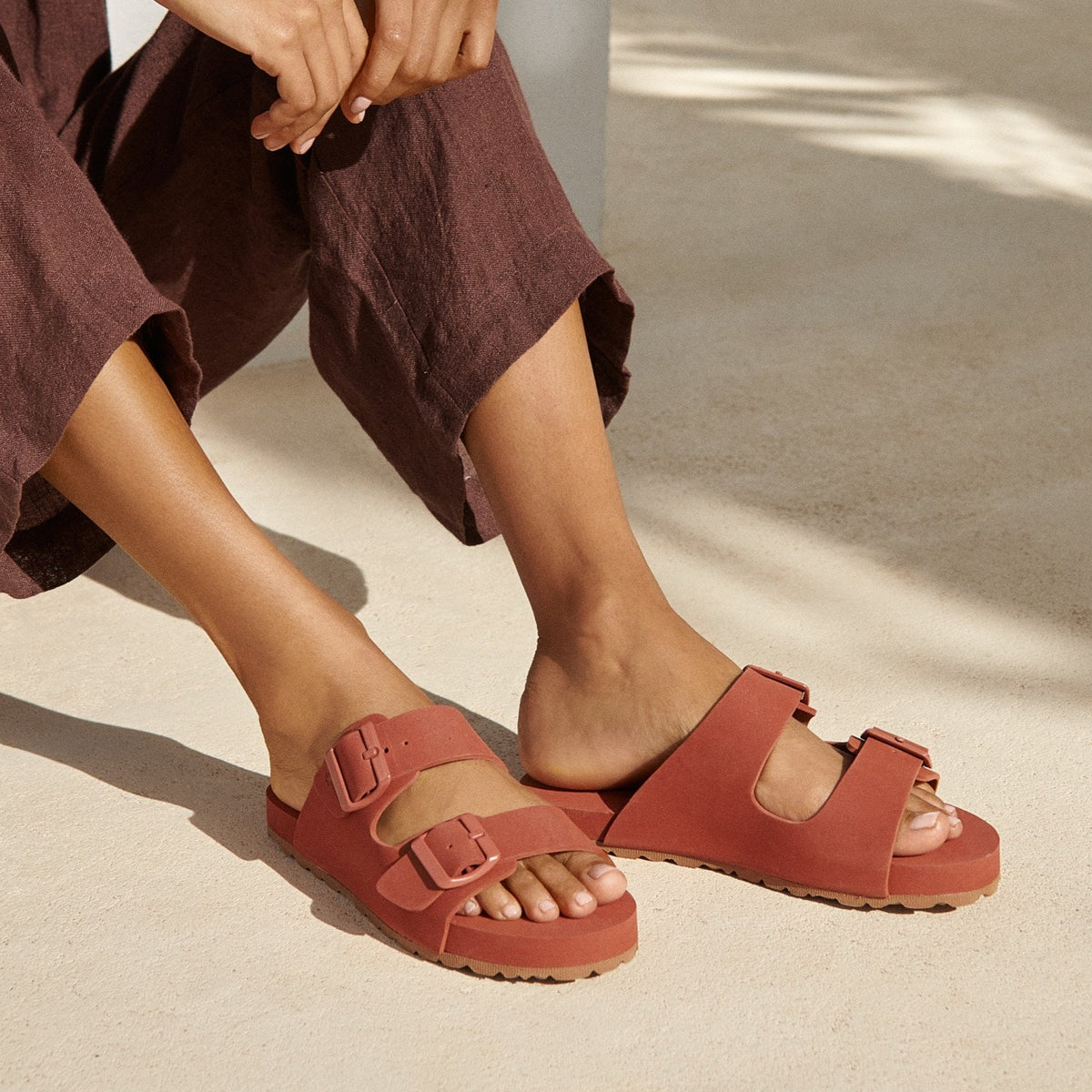 Manebí | Eva Nordic Swim Sandals - Terracotta