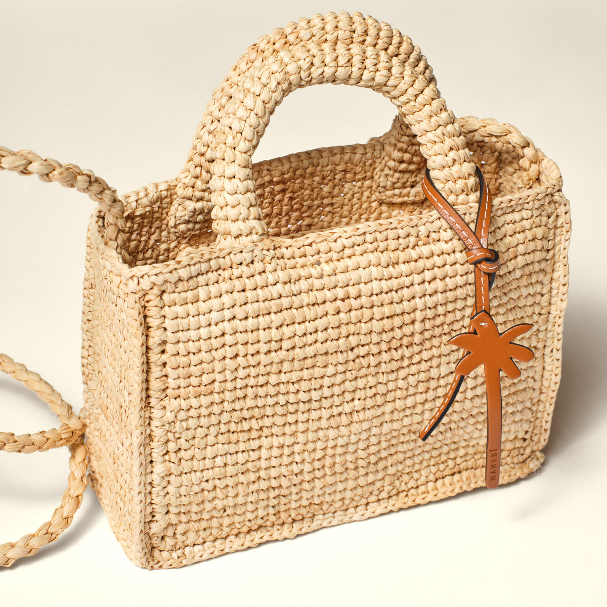 Manebi | Raffia Sunset Bag Mini - Natural